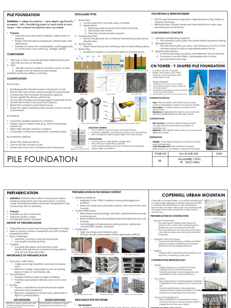 pile foundation | PDF | Deep Foundation | Foundation (Engineering)