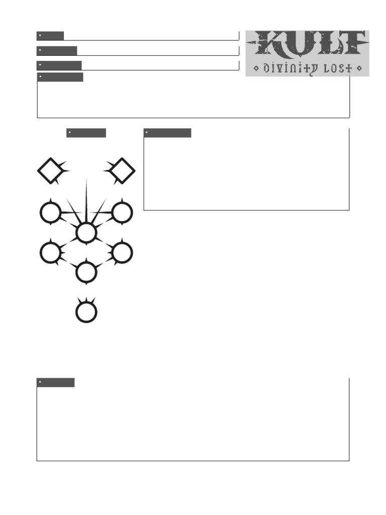 kult_divinity_lost-character_sheet_aware 18 | PDF | Psychological Concepts | Psychology