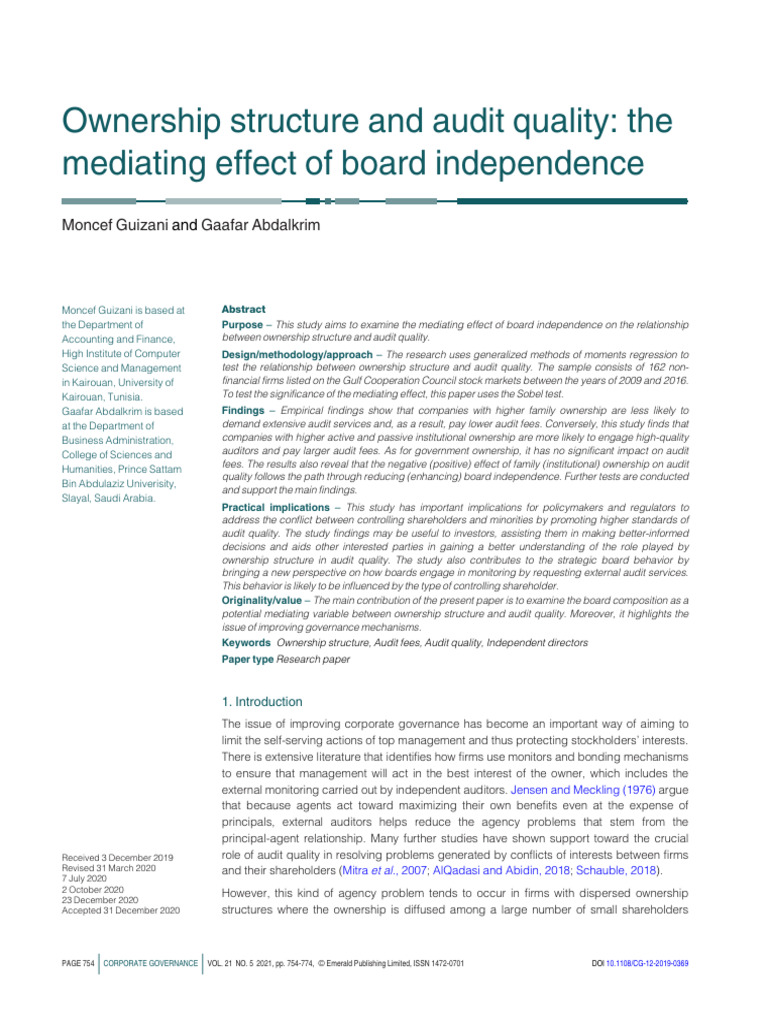 Ownership-structure-and-audit-quality-the-mediating-effect-of-board ...