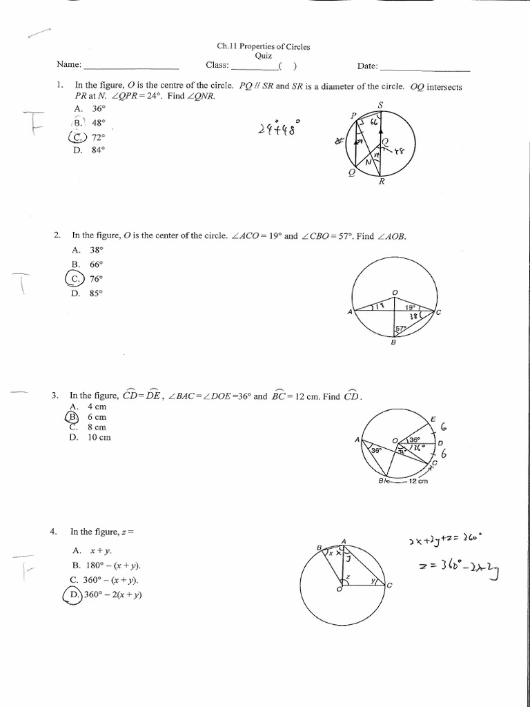 Ch.11 Quiz (Solutions) | PDF