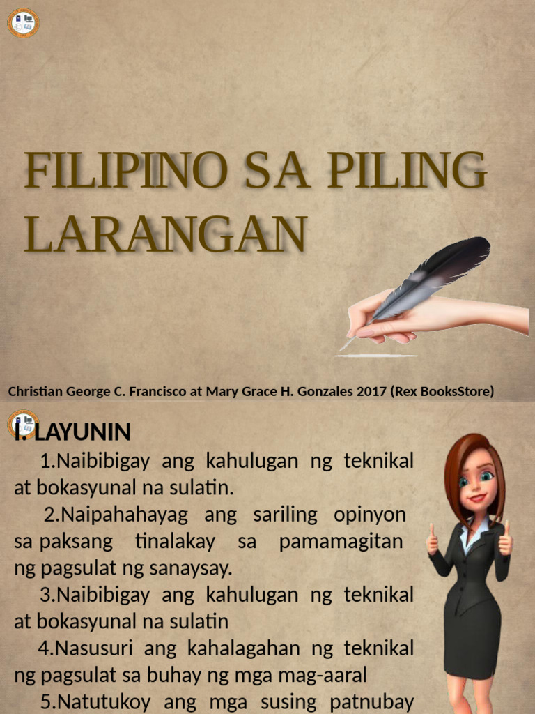 2.1 Anyo Gamit at Elemento NG Pagsulat | PDF
