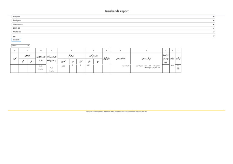 Jamabandi Report5 | PDF
