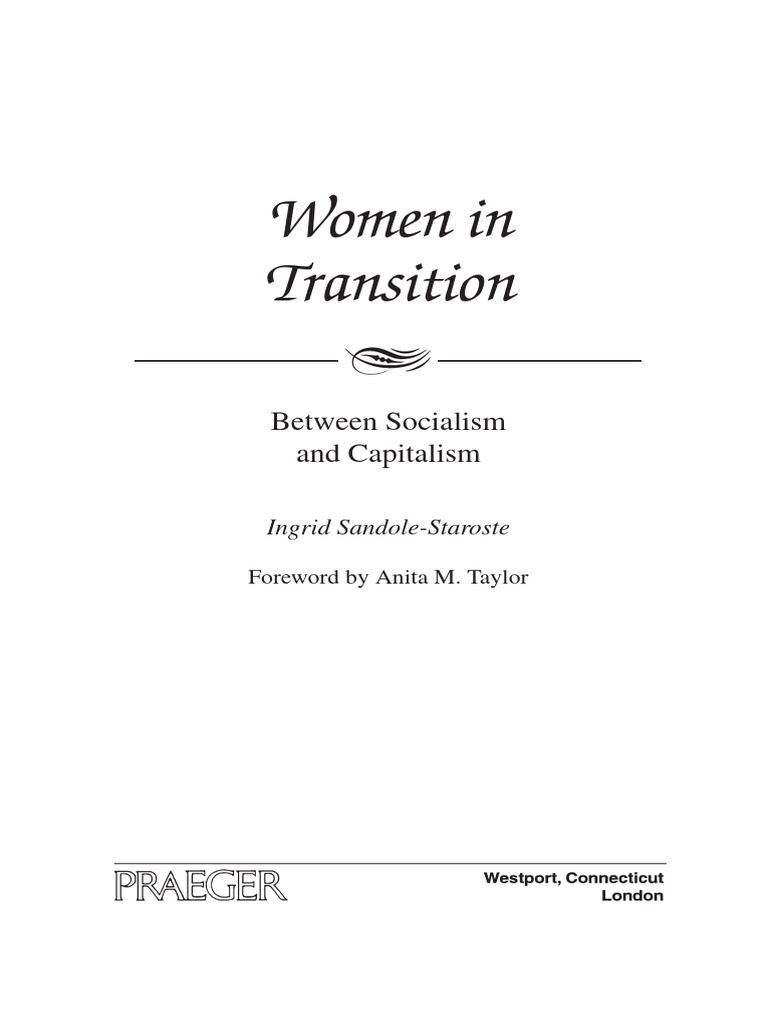 Ingrid Sandole-Staroste - Anita M. Taylor - Women in Transition ...