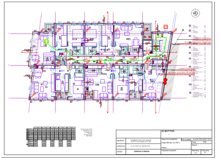 GZOP Prvomajska 21 - Osnova II. Sprata | PDF
