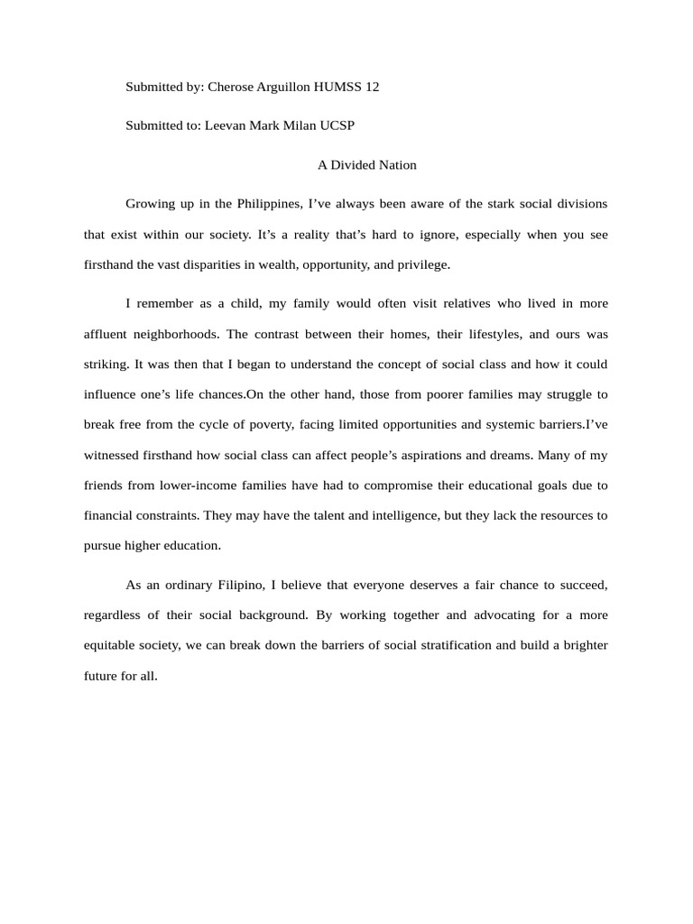 A Divided Nation | PDF