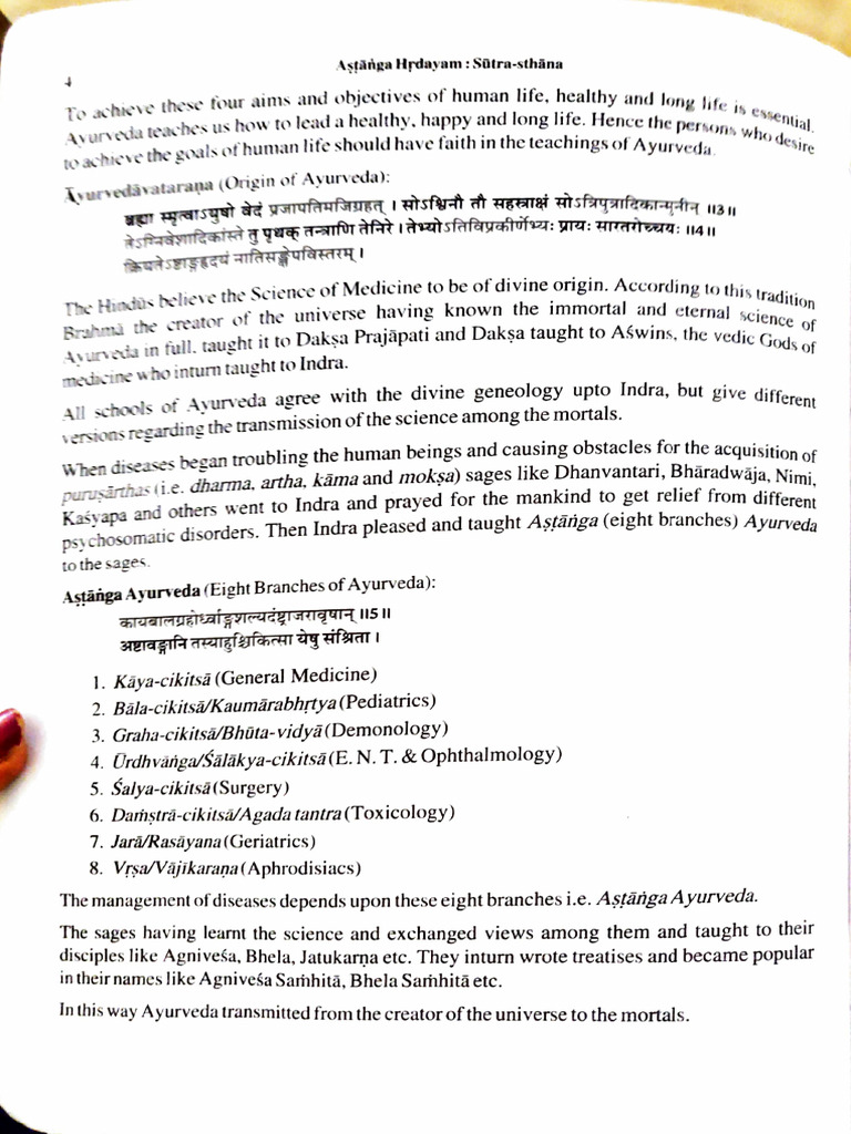 Ashtanga Hridaya 1 | PDF