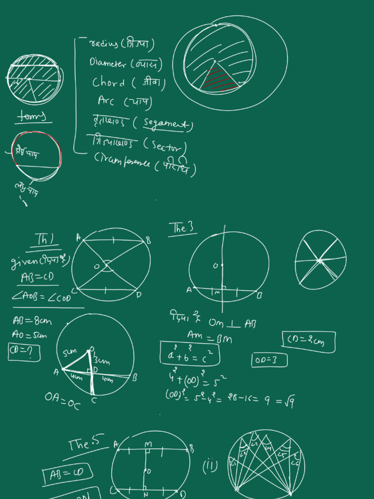 Circle Class 9th 9 Feb | PDF