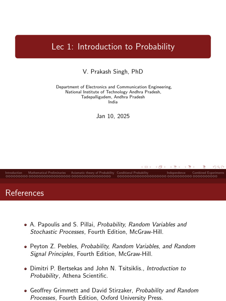Introduction to Probability Concepts | PDF | Set (Mathematics ...