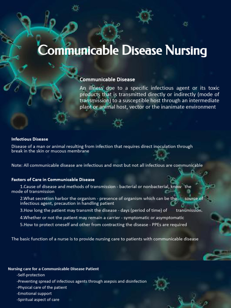 Communicable Disease | PDF | Immune System | Infection