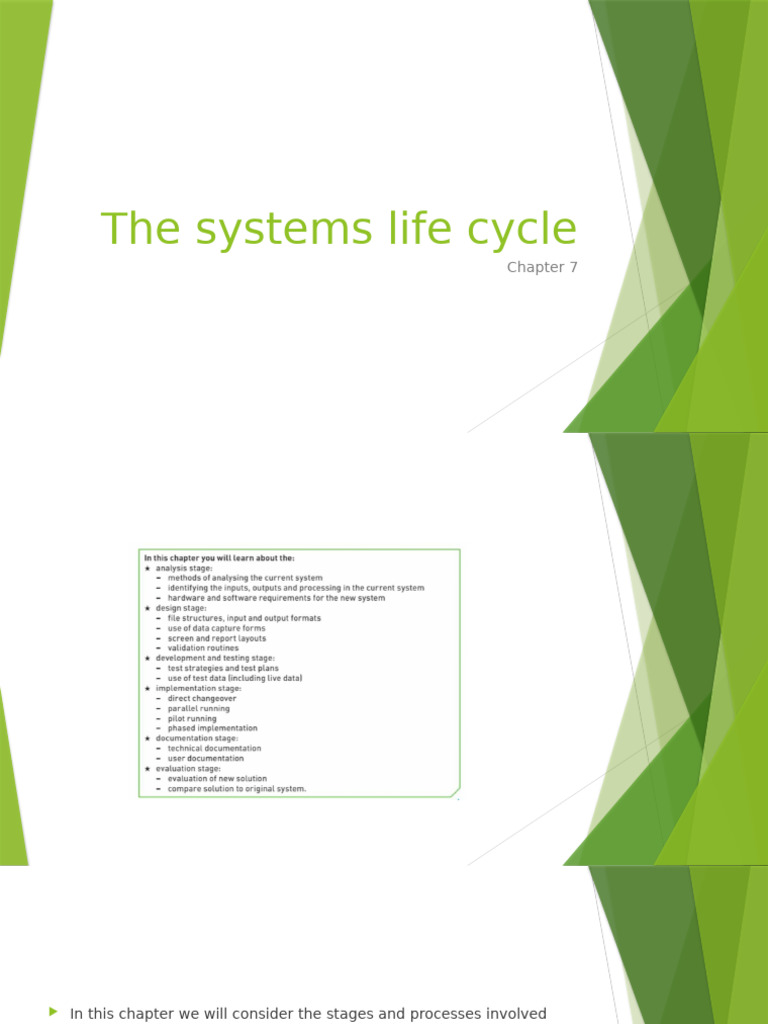 Stages of the Systems Life Cycle | PDF | Computer Data Storage ...