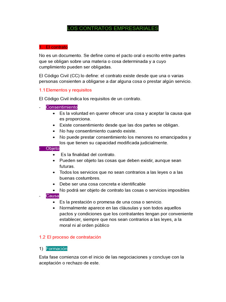 Guía de Contratos Empresariales | PDF | Seguro | Derecho privado