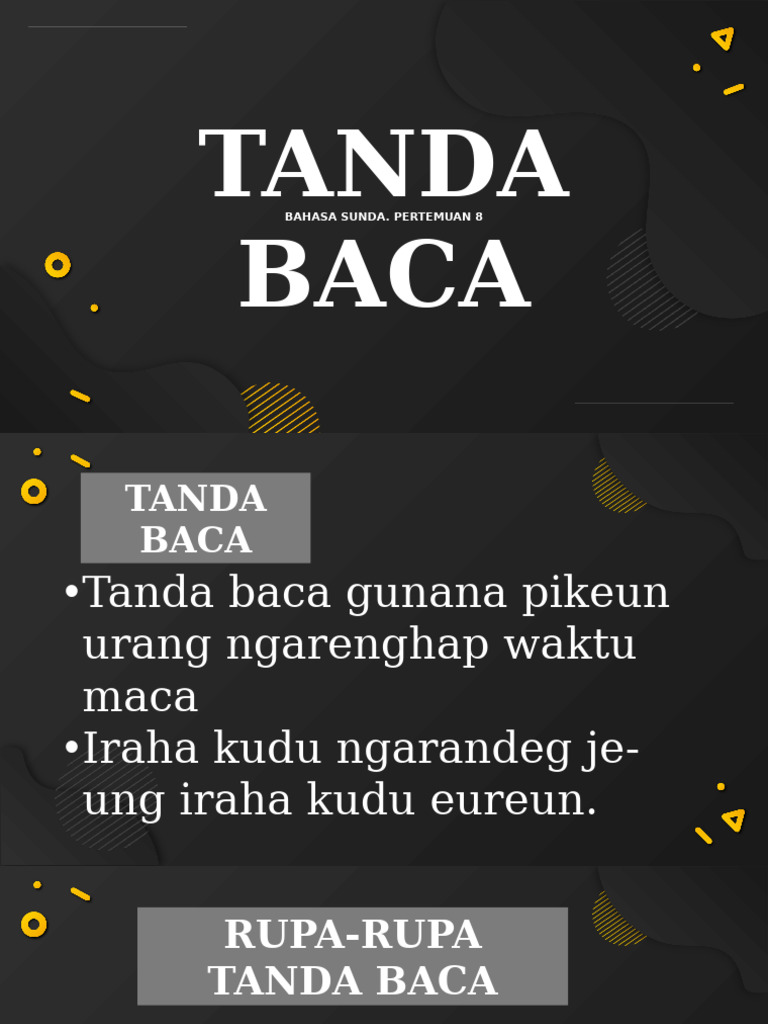 Tanda Baca | PDF