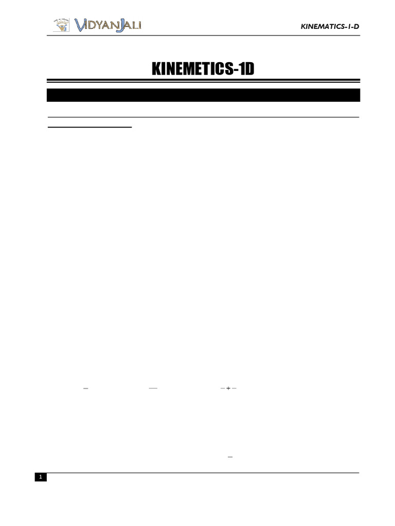 Kinematics of Particle Motion | PDF | Velocity | Speed