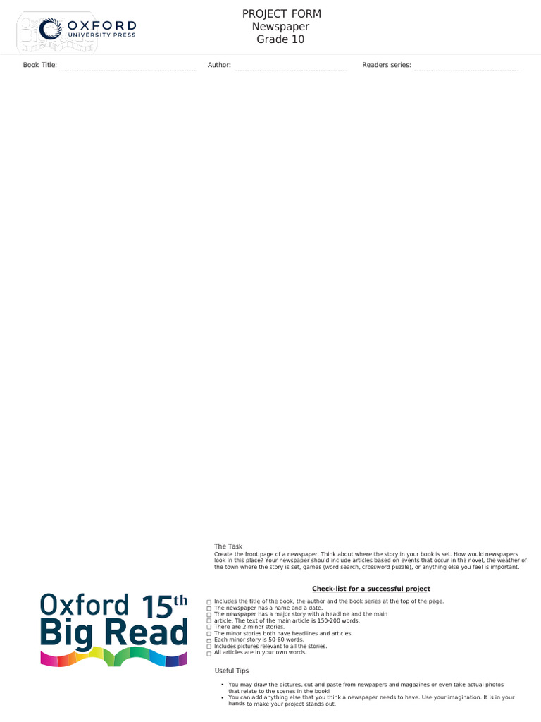 Book Title: Author: Readers Series:: Check-List For A Successful Projec T | PDF