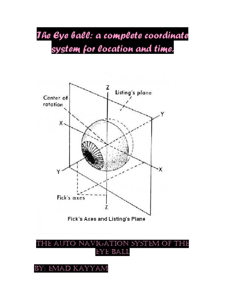 The Eye Ball: A Complete Coordinate System For Location and Time. | PDF ...