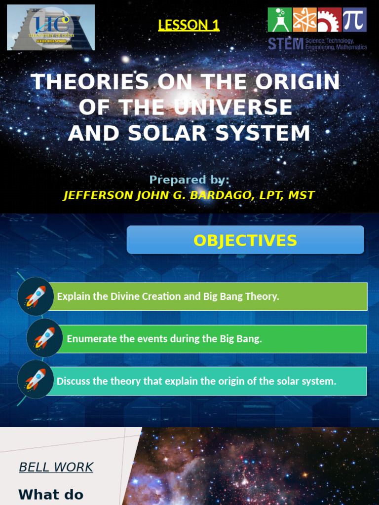 Universe and Solar System Origins Explained | PDF | Universe | Big Bang