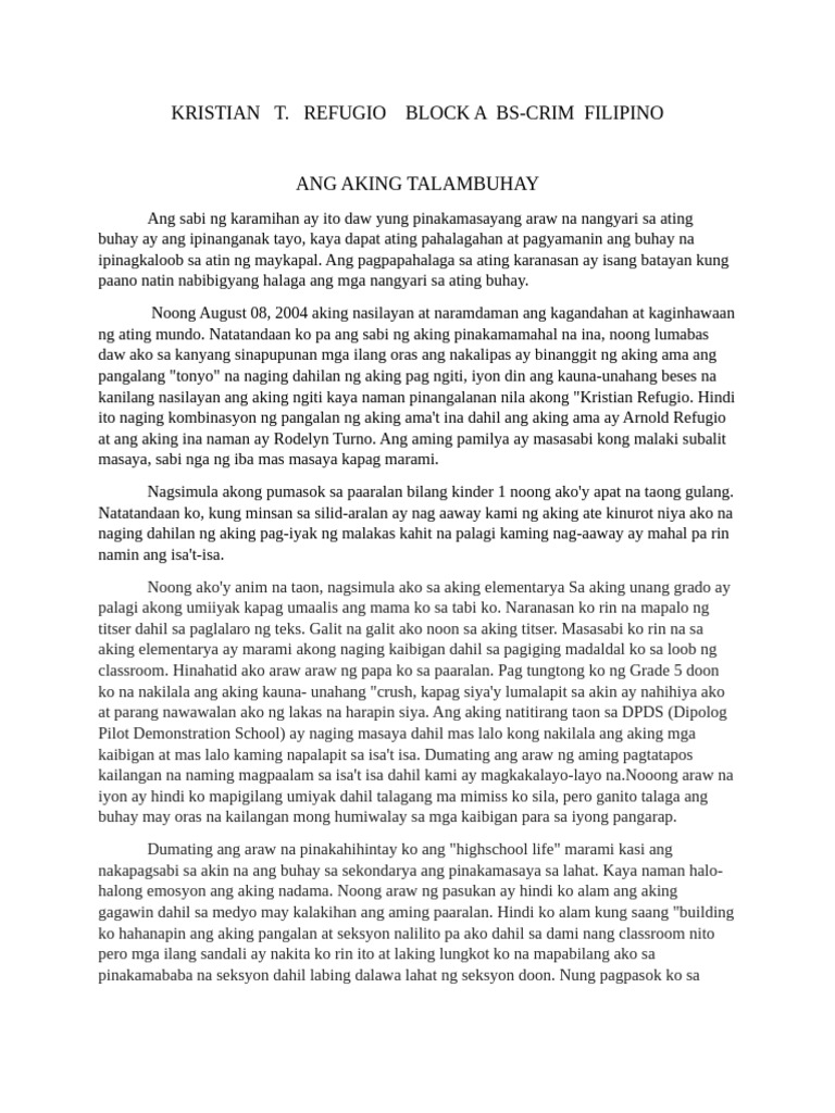 TALAMBUHAY | PDF