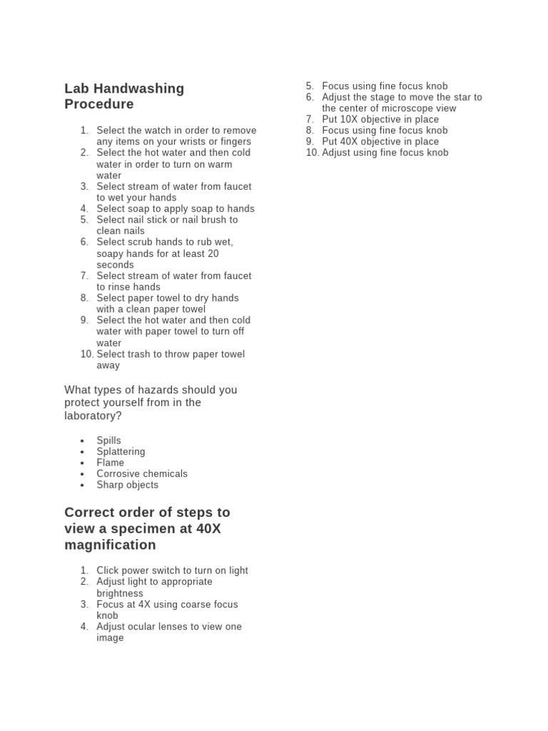 Lab SAFETY TUTORIAL (ANAPHY LAB) | PDF