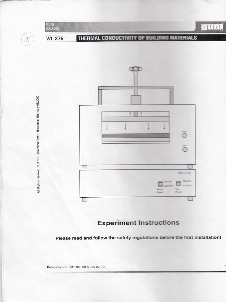 Thermal Conductivity Experiment Guide | PDF | Physical Phenomena ...