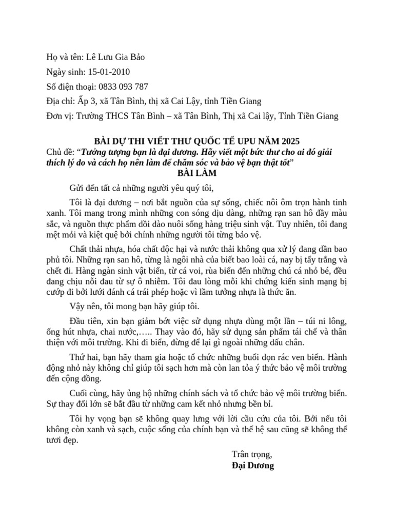 Viet Thu Upu 2025 | PDF