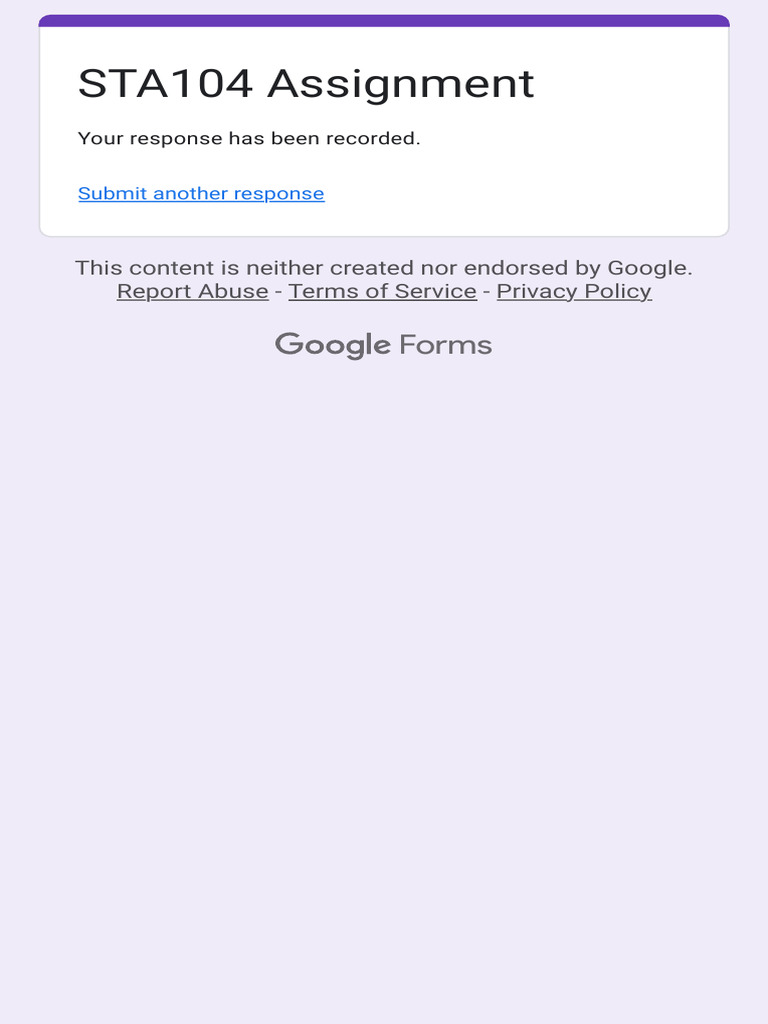 STA104 Assignment | PDF