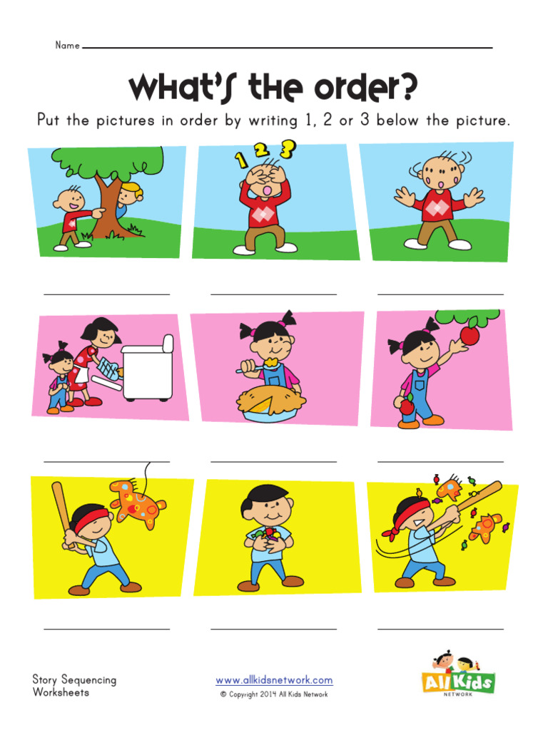 Story Sequence Worksheet | PDF