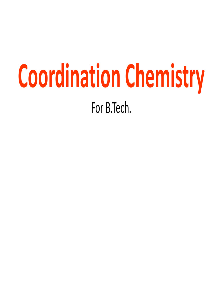 Coordination Numbers and Geometries | PDF | Coordination Complex | Isomer
