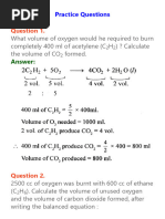 Eudiometry: Gas Volume Calculations | PDF | Gases | Combustion
