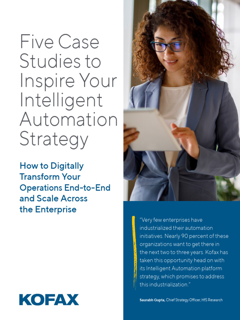 Wp 5 Case Studies to Inspire Intelligent Automation Strategy En | PDF ...