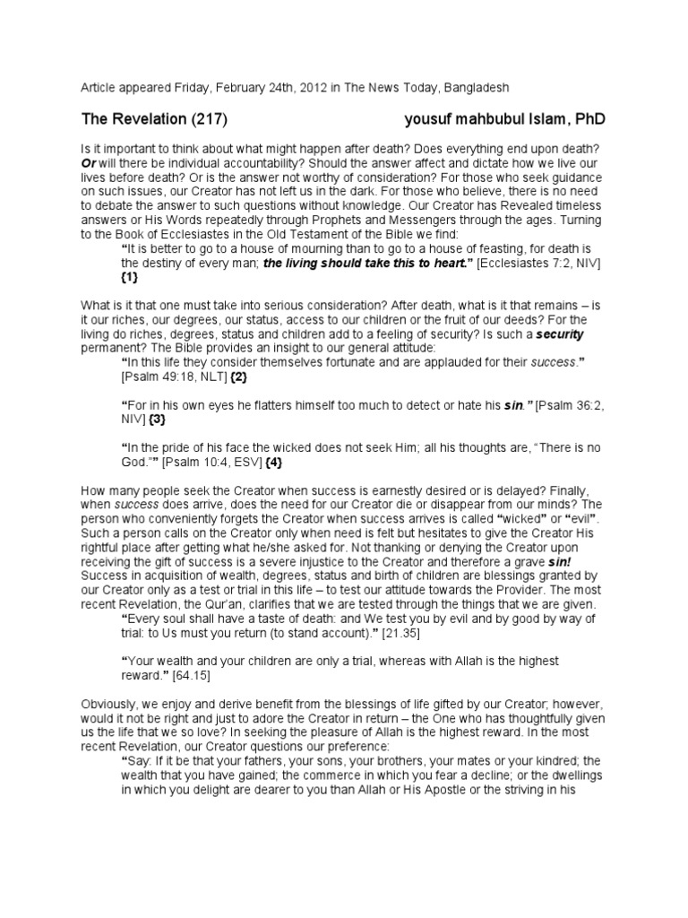 Till Death Do Us Apart? | PDF | Creator Deity | Inheritance