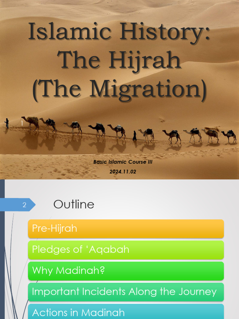 Islamic History - The Hijrah BIC III 20241102 | PDF | Muhammad | Medina