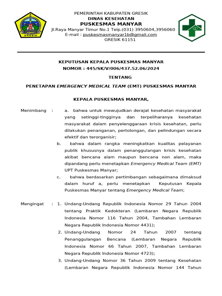 SK Tim EMT 2024 | PDF