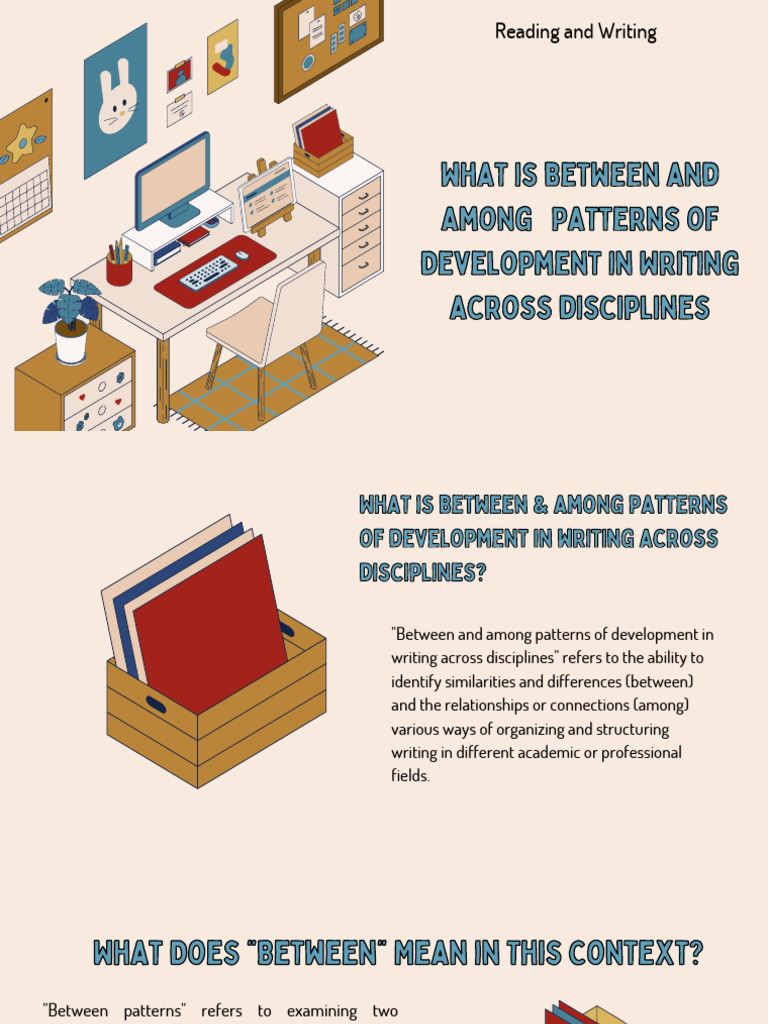 What Is Between and Among Patterns of Development in Writing Across ...