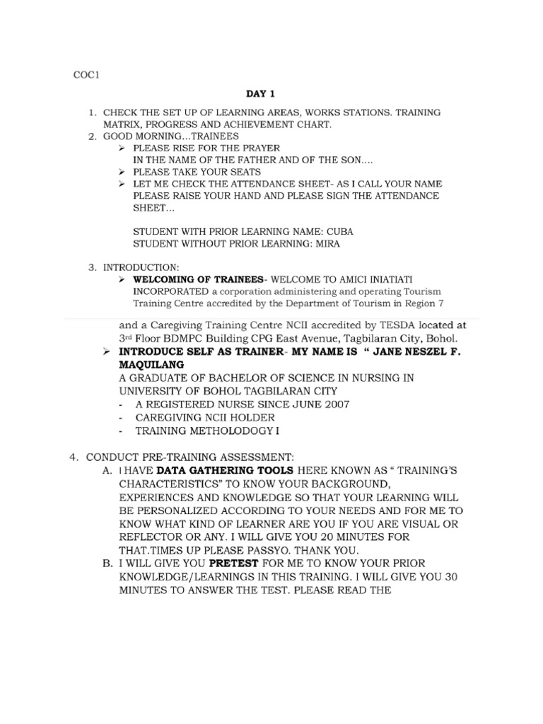 Final Script Coc1 | PDF