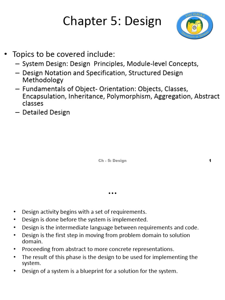 Ch 05 Design | PDF | Modular Programming | System