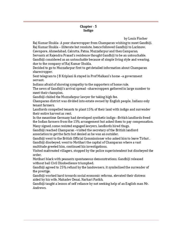 NCERTSTUDY Notes For Class 12-11. English Core-Indigo | PDF