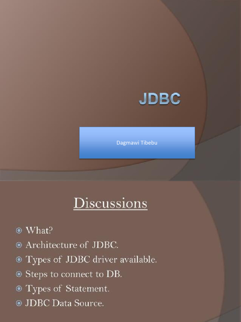 JDBC Lecture | PDF