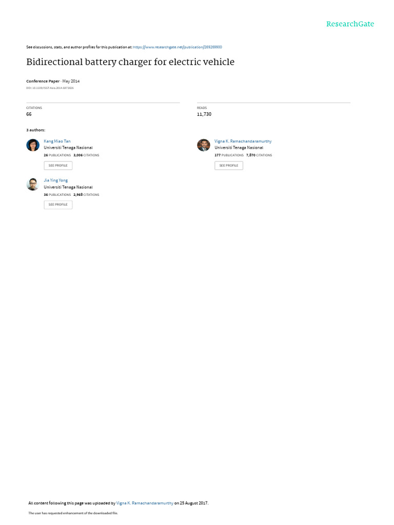 ElectricvehicleU | PDF | Electric Vehicle | Battery Charger