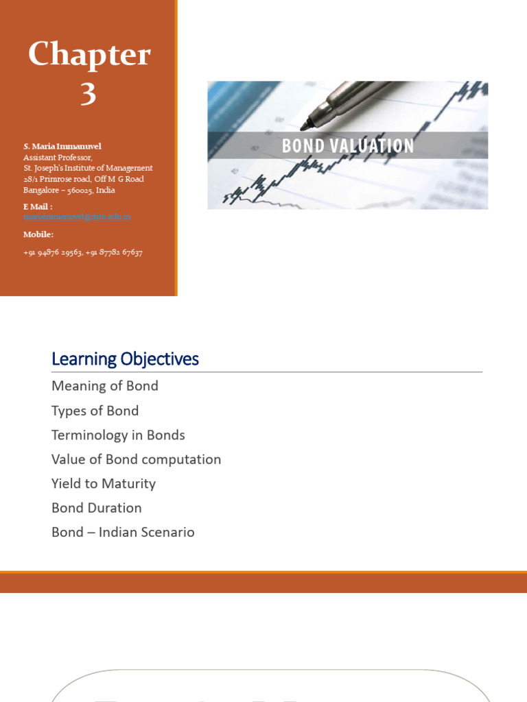 Chapter 3 Bond Valuation | PDF | Bonds (Finance) | Yield (Finance)