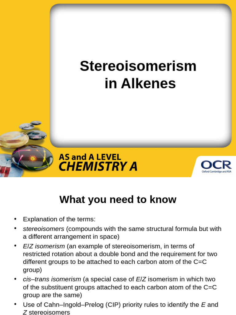 Cip Rules Presentation | PDF | Isomer | Organic Chemistry