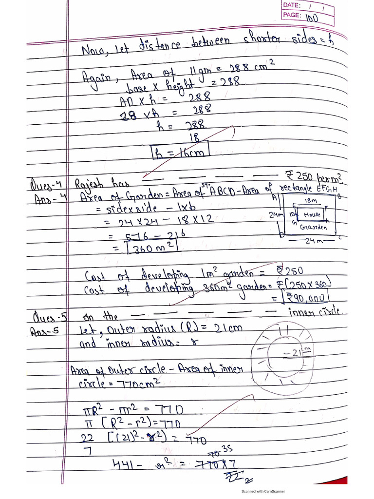 mensuration class 8 file 5_5 | PDF