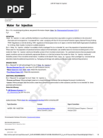 USP-NF Water For Injection | PDF | Water | Drinking Water
