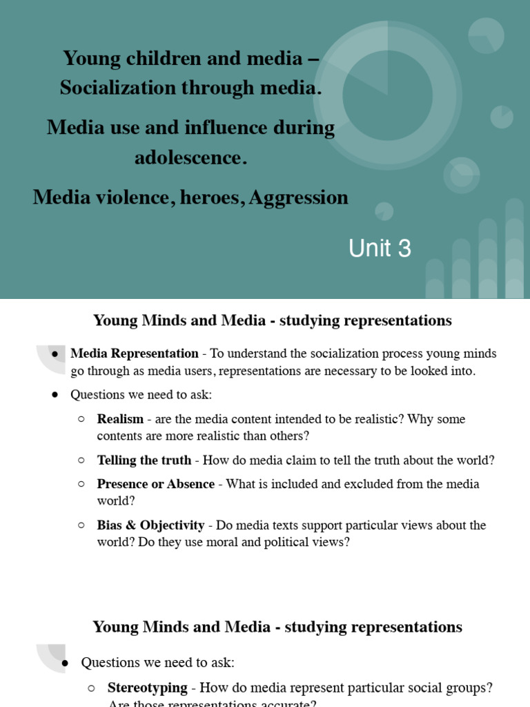 Unit 3 - Media Psychology | PDF | Adolescence | Mind