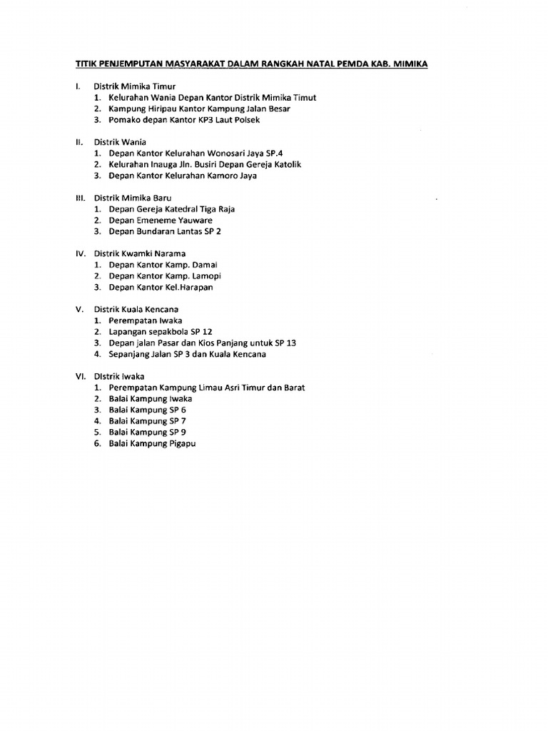 Rute Penjemputan | PDF