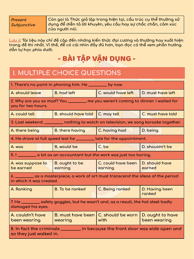 (2SG GEN 4) MUST-KNOW STRUCTURES - PHẦN 1 | PDF