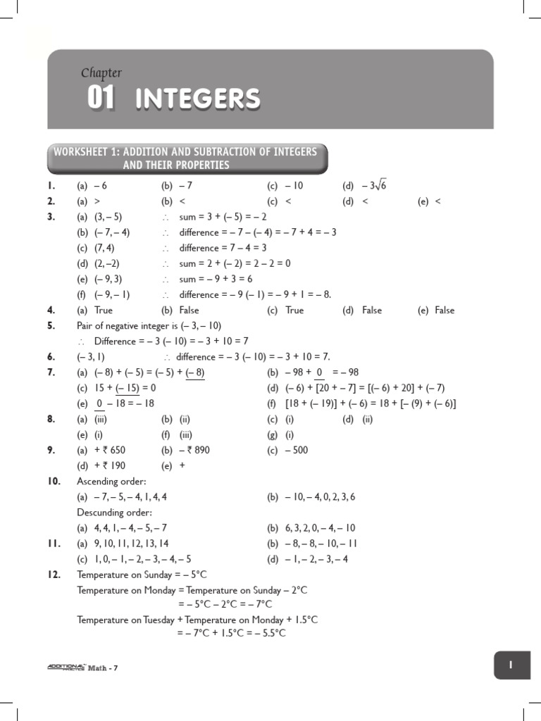 Mathematics 7 File Type PDF | PDF | Arithmetic | Mathematics