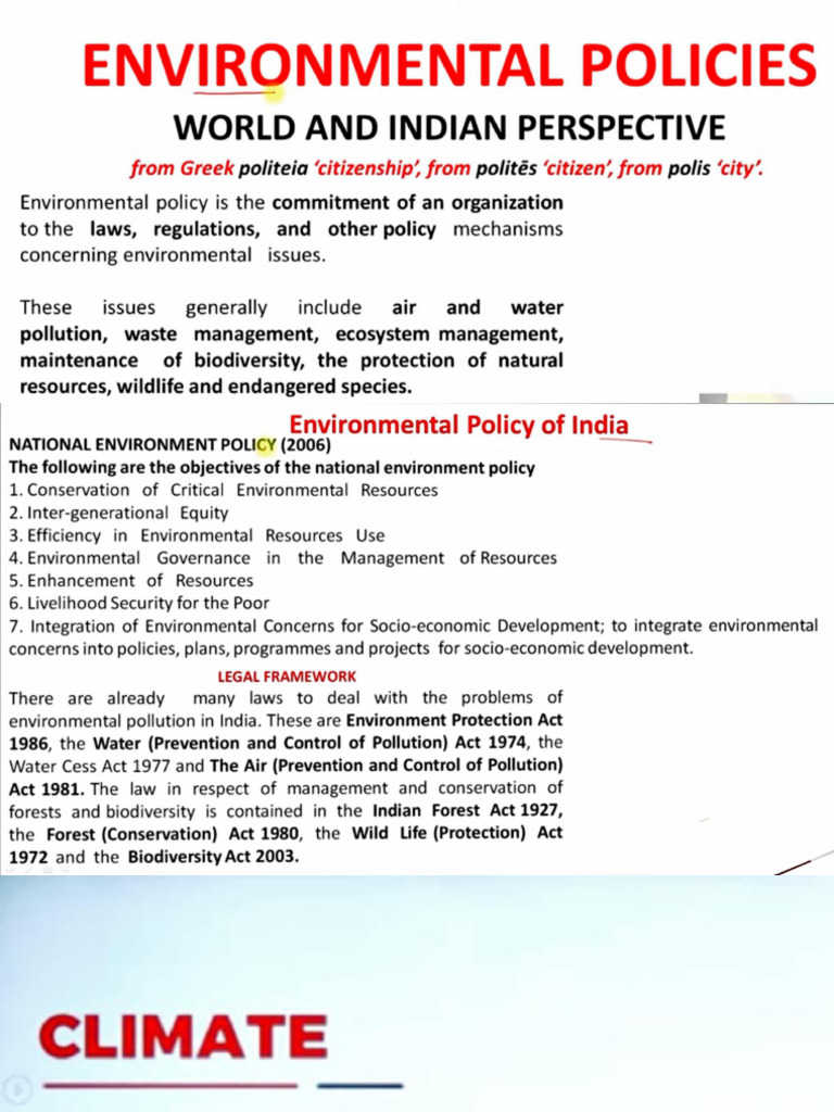 Chp.6 Environmental Policies and Practices | PDF