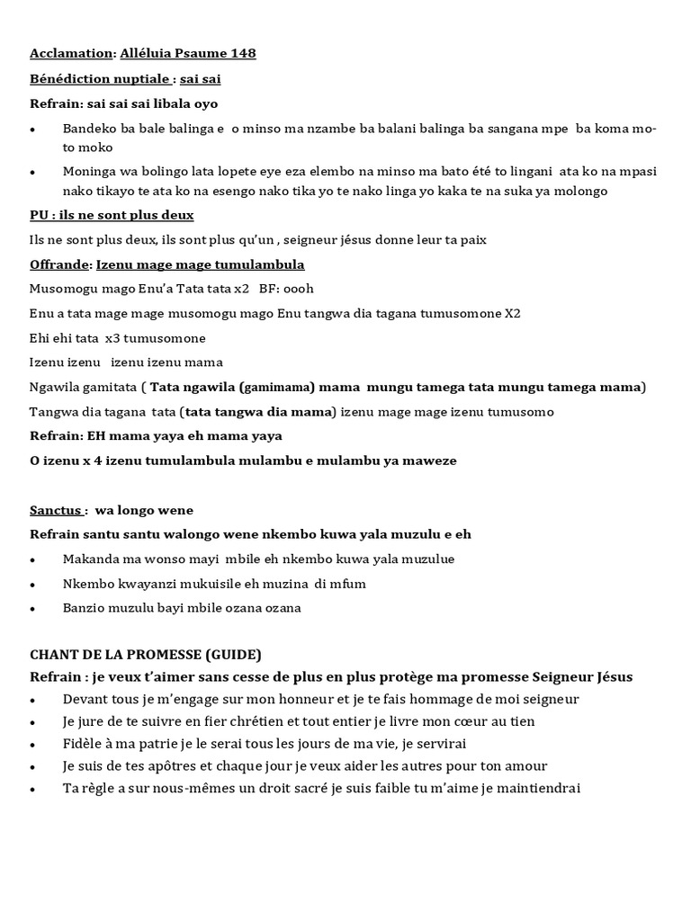 Psaume 148 pour Mariage | PDF | Épître aux Galates | Vertu