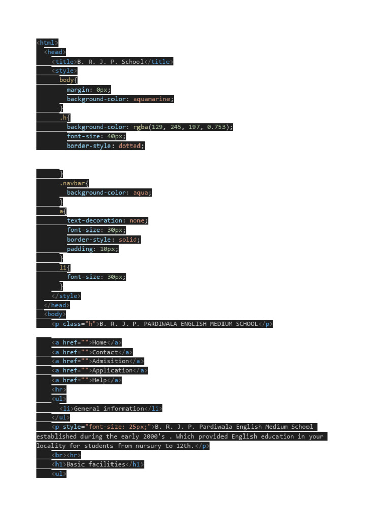 Margin Background-Color: Aquamarine | PDF