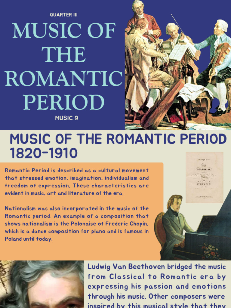 1.MUSIC Romantic Period | PDF | Frédéric Chopin | Franz Liszt